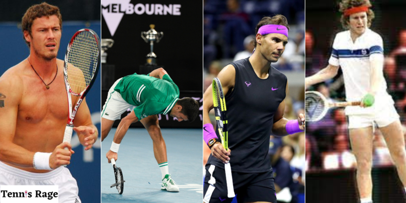 The Tennis Players Who Have Smashed The Most Racquets - TennisRage