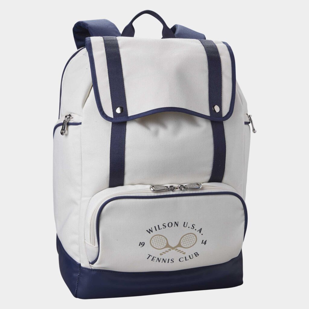 Wilson Heritage 1914 Backpack Cream/Dark Blue Tennis Bags - TennisRage