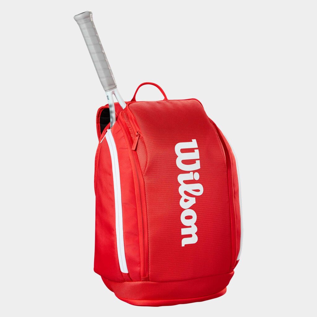 Wilson Super Tour Backpack Red 2025 Tennis Bags - TennisRage